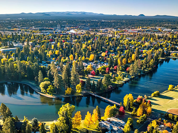 Fall colors frame Bend's neighborhoods, proving that Mother Nature is the city's most talented decorator.