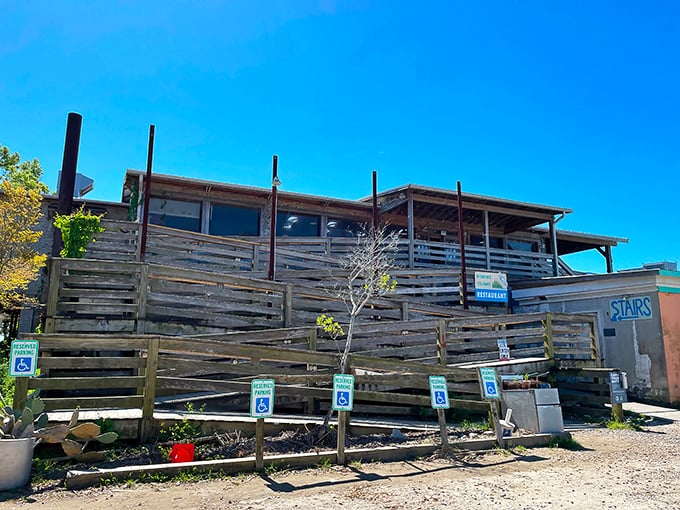Like a seafood speakeasy, this ramshackle entrance hides Charleston's best-kept secret. The less fancy it looks, the better it tastes!