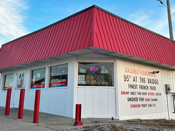 "Finest French Fries" isn't just a bold claim on their sign—it's a delicious promise Calumet Fisheries delivers on daily.