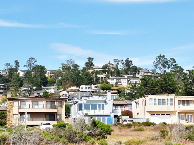 Hillside homes with ocean views make Cambria residents the envy of everyone stuck in city traffic.