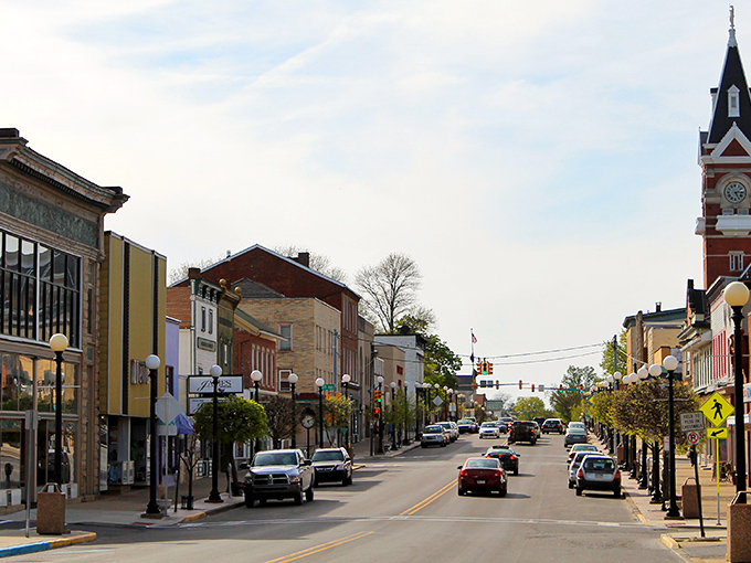 Downtown Clarion offers that perfect small-town vibe where the clock tower still matters and nobody's in too much of a hurry.