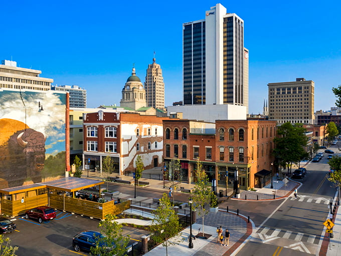 Downtown Fort Wayne combines historic charm with modern affordability. Those brick buildings aren't just pretty—they house some of Indiana's most budget-friendly shops and eateries.