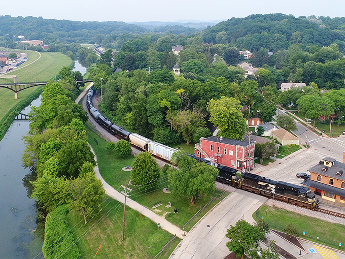 Trains still rumble through Galena, where time seems to slow down and the river whispers tales of yesteryear.