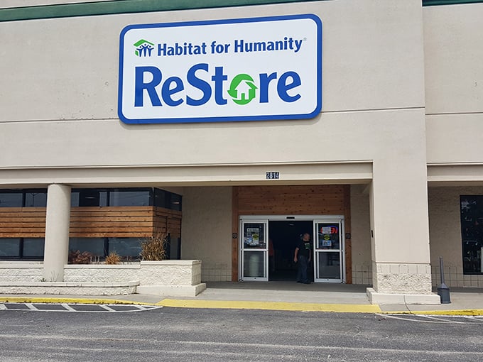 Step through these doors and enter the DIYer's paradise. ReStore's ever-changing inventory makes every visit a new adventure.