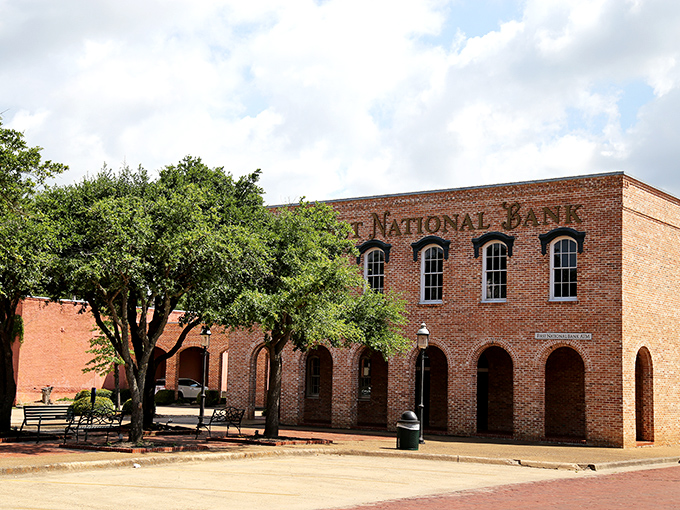 The old First National Bank building in Jefferson could tell tales of cowboys, cotton traders, and the occasional outlaw.