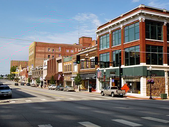 Joplin's Main Street showcases a blend of vintage architecture and modern businesses, where small-town prices meet big-city amenities.