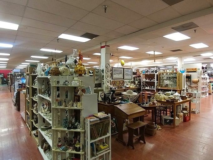 Lost In Time Antique Mall: This sprawling wonderland proves that one person's attic cleanout becomes another's shopping paradise adventure.