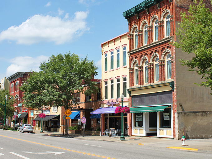Sunlight plays across century-old facades in Marietta, where history and affordability shake hands on every corner.