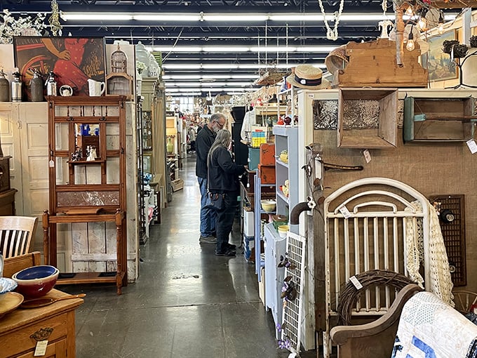 Like walking through time's department store. Every booth at Monticello tells a different story, with furniture whispering tales of dinner parties past.