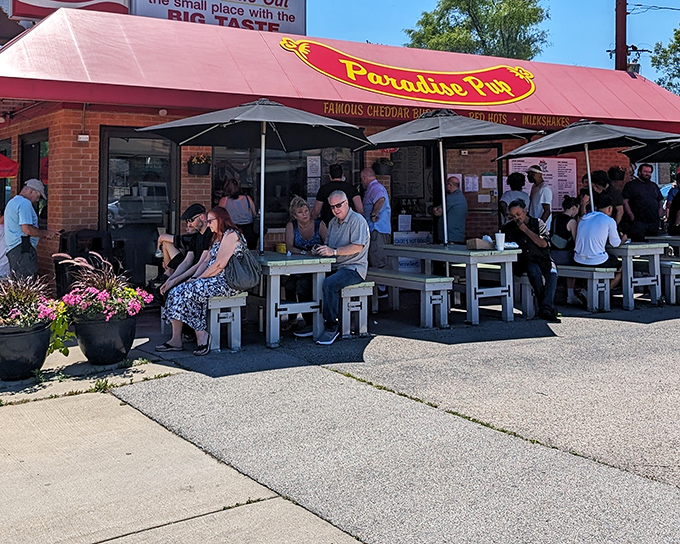 Where locals gather at simple picnic tables for burgers that would make fast food execs weep with envy.
