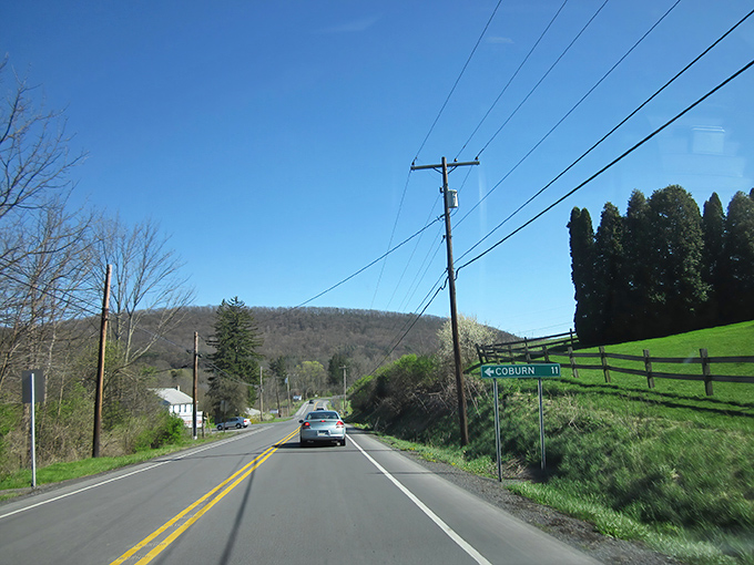 Where country roads and blue skies meet. Route 144 offers the kind of peaceful driving that clears your mind faster than meditation.