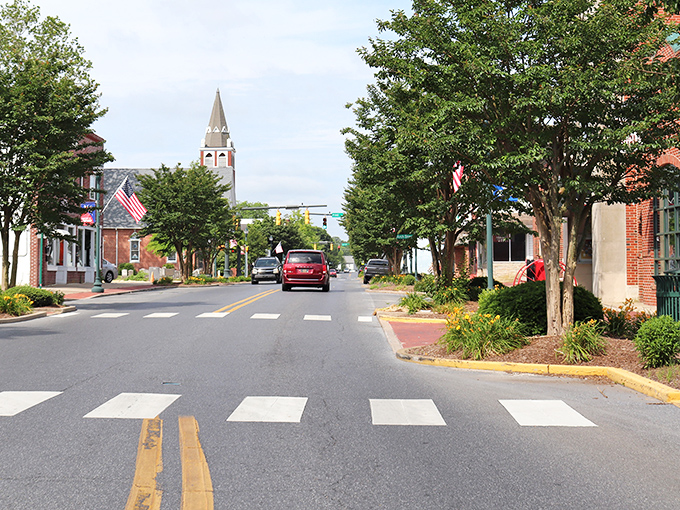 Tree-lined streets and church steeples create that perfect postcard scene in Seaford, where retirement feels like coming home.