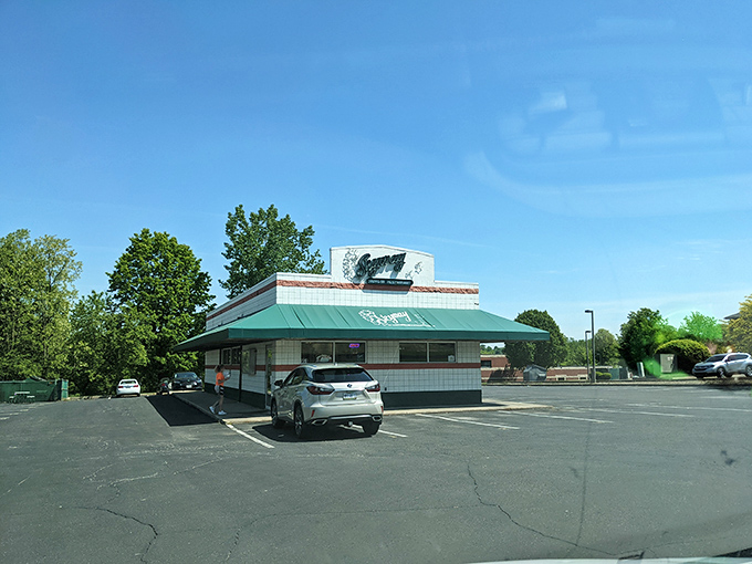 Pulling into Skyway's parking lot feels like time travel with a side of onion rings. The best kind of journey.