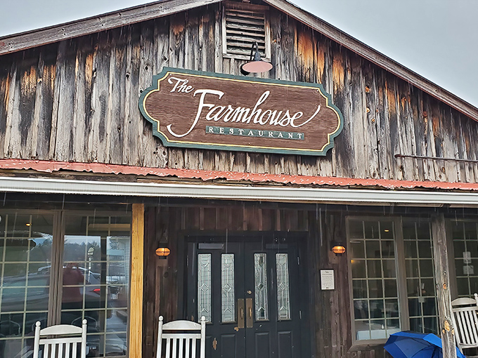 A closer look at The Farmhouse's rustic charm. Like finding a secret dinner spot that's been hiding in plain sight all these years.