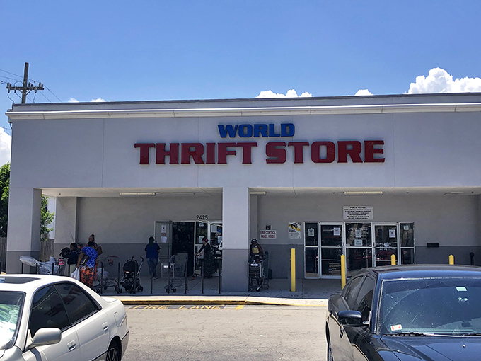 Sunshine or clouds overhead, World Thrift stands ready with treasures waiting inside that would make any bargain hunter's heart skip.