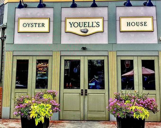 That iconic "Oyster House" sign promises what lies within: briny treasures from the sea served with Pennsylvania hospitality.