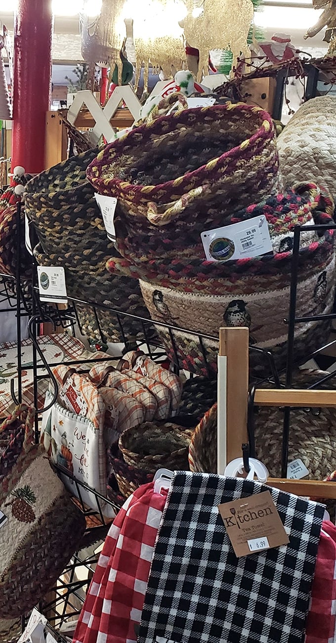 Woven treasures stack like Russian nesting dolls of utility. These aren't your grandma's fruit baskets&mdash;they're functional art pieces waiting to be filled with Wisconsin's bounty.