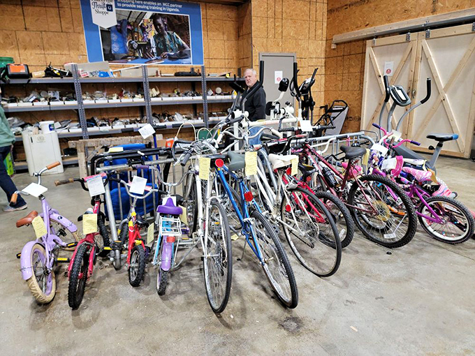 This two-wheeled collection would make Tour de France cyclists jealous—every bike with a story, waiting for its next chapter on Ohio roads.
