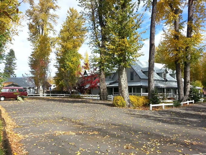 Fall foliage frames this charming country home, where golden leaves carpet the ground like nature's confetti. Seasonal magic in Chester that Hallmark movies dream about.
