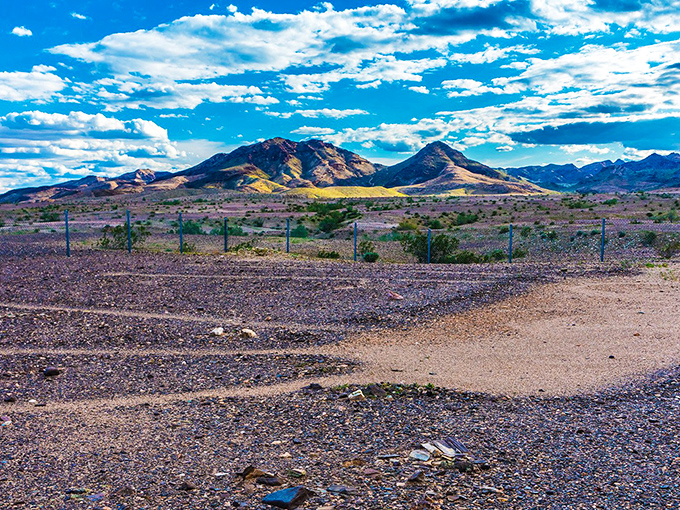 Desert meets sky in a palette that no Instagram filter could improve. Mother Nature showing off her color theory skills across Blythe's rugged landscape.