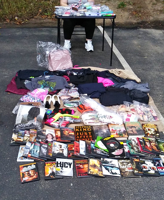 Literary gold mines await bibliophiles! Stephen King thrillers nestled beside forgotten classics create the ultimate analog rabbit hole for book lovers at every turn.