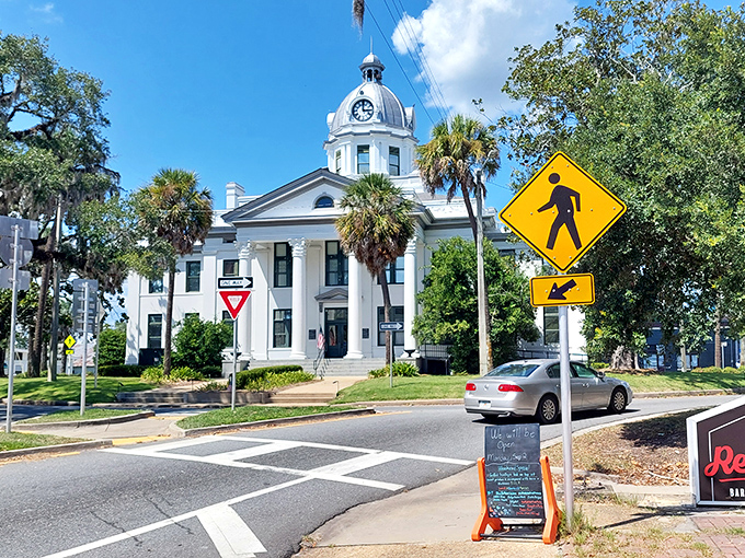 The historic Jefferson County Courthouse isn't just photogenic&mdash;it's the beating heart of Monticello, complete with a clock tower that's seen generations come and go.
