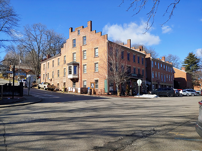 These perfectly preserved 19th-century storefronts make you wonder if you've accidentally stumbled into a movie set.