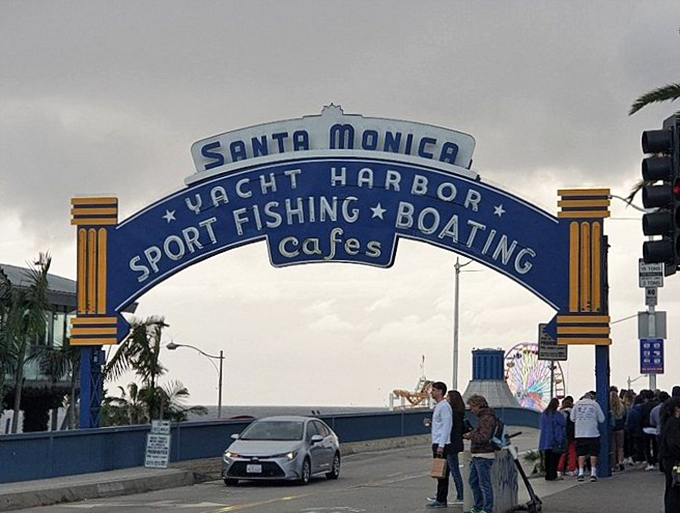 This isn't just an entrance—it's a time portal. Step under the blue arch and leave your everyday worries on the mainland.