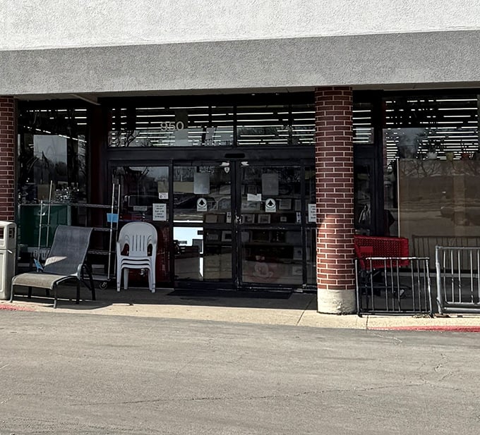 The unassuming entrance doesn't telegraph what lies within&mdash;a universe of possibilities where your wallet can actually relax.