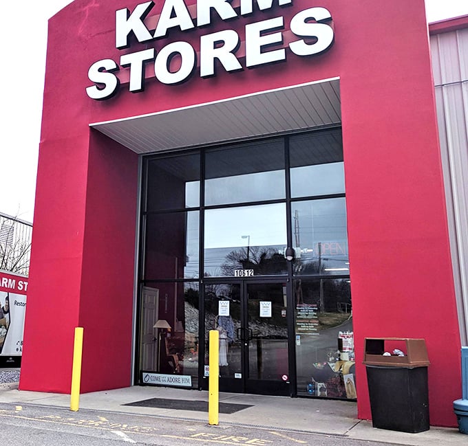 Those bold doors aren't just an entrance&mdash;they're a portal to possibility, where one person's discards become another's discoveries.