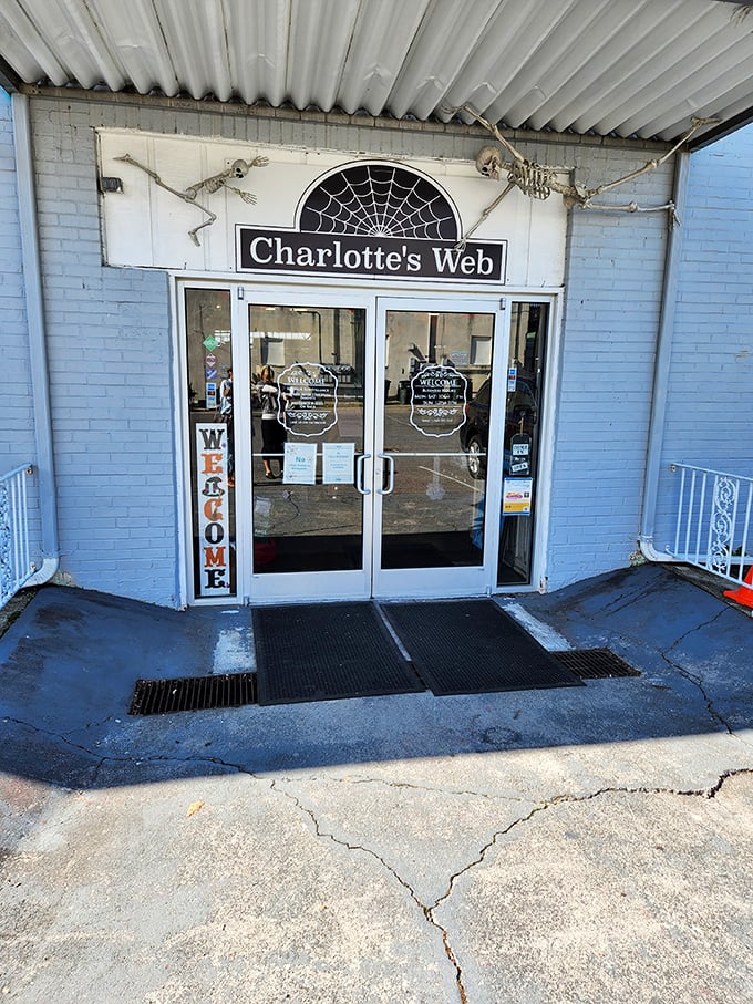 Those skeleton decorations aren't just Halloween leftovers &ndash; they're guardians of the threshold, welcoming you to a world where the past is always present.