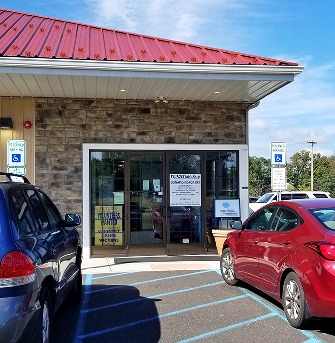 The unassuming entrance belies the wonderland within, proving once again that books and their covers have a complicated relationship.
