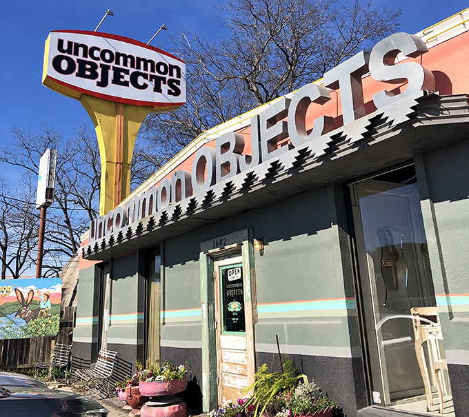 Step through this door and leave the ordinary behind. The vintage signage and weathered entrance are just appetizers for the feast inside.