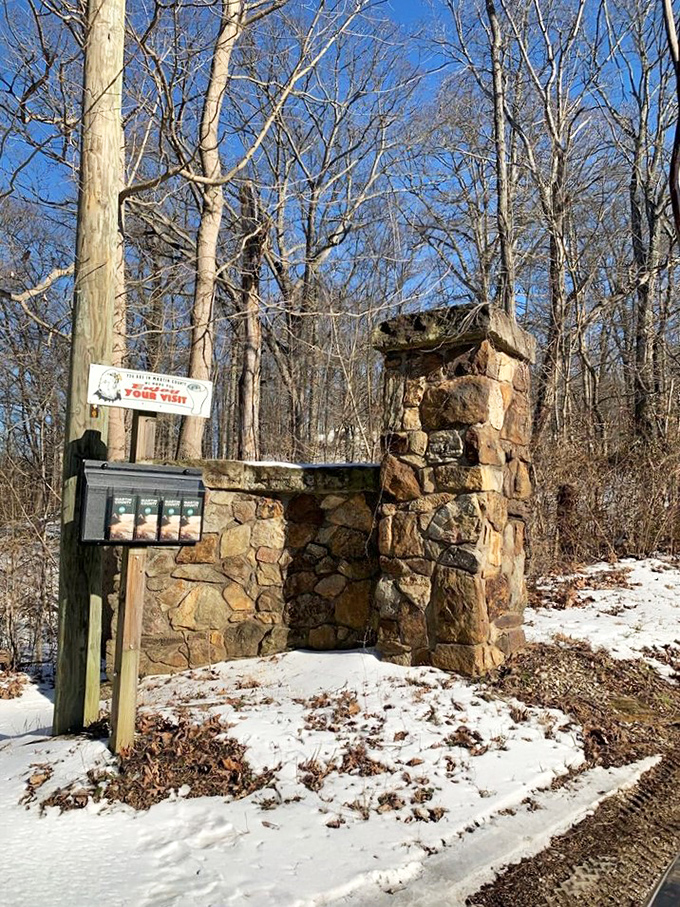 The humble entrance promises adventures that make your neighborhood park look like a sandbox.