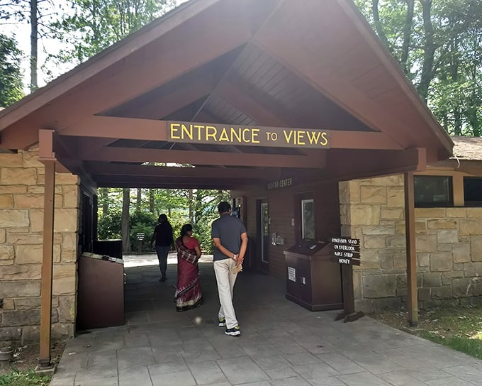 Entrance to Views might be the most honest advertising in America. What waits beyond those doors delivers exactly what's promised – and then some.
