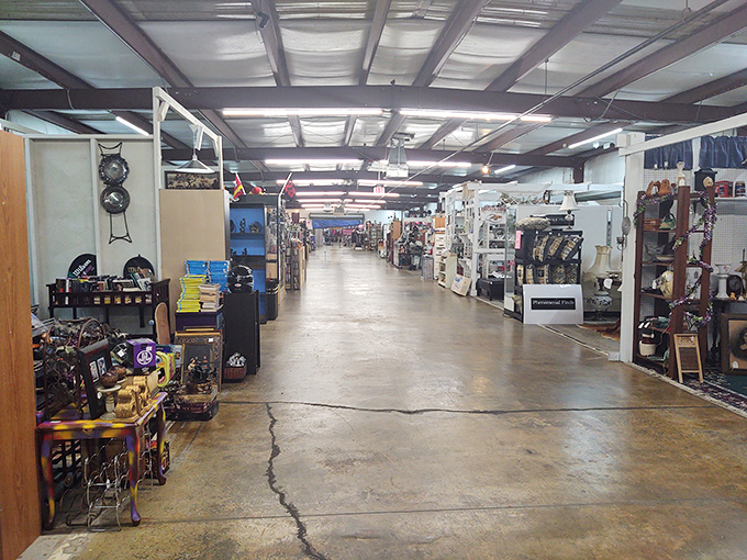 Endless aisles of possibility stretch before you, each booth a different universe of collectibles waiting to be explored.