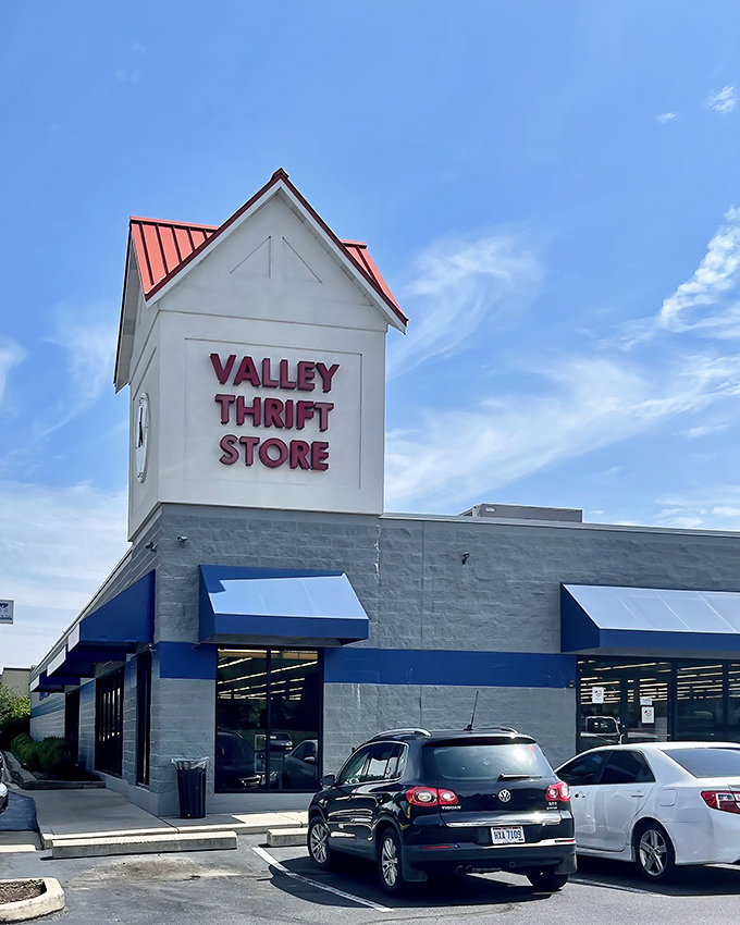 That iconic tower with the red lettering isn't just signage&mdash;it's a lighthouse guiding thrift enthusiasts to shores of unexpected discoveries.