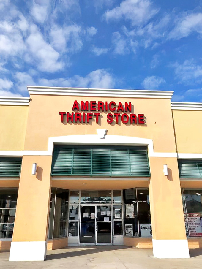 Standing proud against Florida's blue skies, those red letters might as well say "Abandon budget concerns, all ye who enter here."