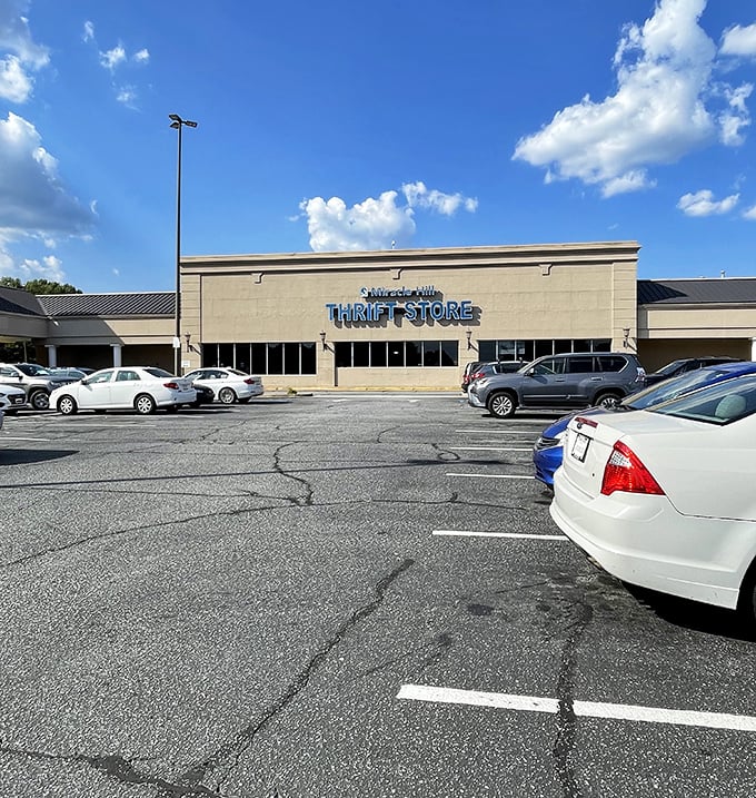 Under perfect Carolina blue skies, the unassuming fa&ccedil;ade hides a treasure trove that would make Indiana Jones trade in his whip for a shopping cart.