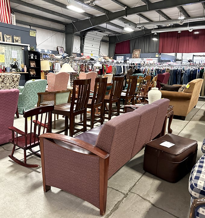 A furniture department that rivals showrooms, minus the hovering salespeople and heart-stopping price tags. Grandma's living room never looked so inviting!