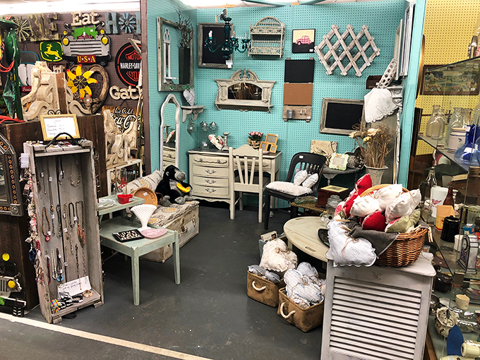 That perfect vintage chair might be hiding behind yesterday's forgotten treasures waiting patiently.