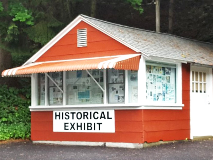 This charming red building holds more historical treasures than your grandmother's attic, minus the mothball smell.