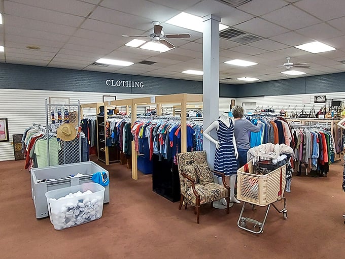 The clothing section is meticulously organized&mdash;unlike my closet at home. Find everything from casual wear to unexpected designer gems.