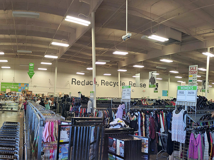 "Reduce, Recycle, Reuse" isn't just a slogan here&mdash;it's the battle cry of savvy shoppers navigating this labyrinth of second chances.