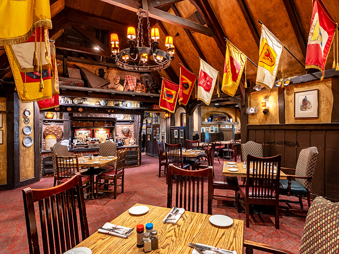 Step inside and you're transported to old-world Scotland&mdash;wooden beams, heraldic flags, and the unmistakable warmth of a place that's been perfecting hospitality for generations.
