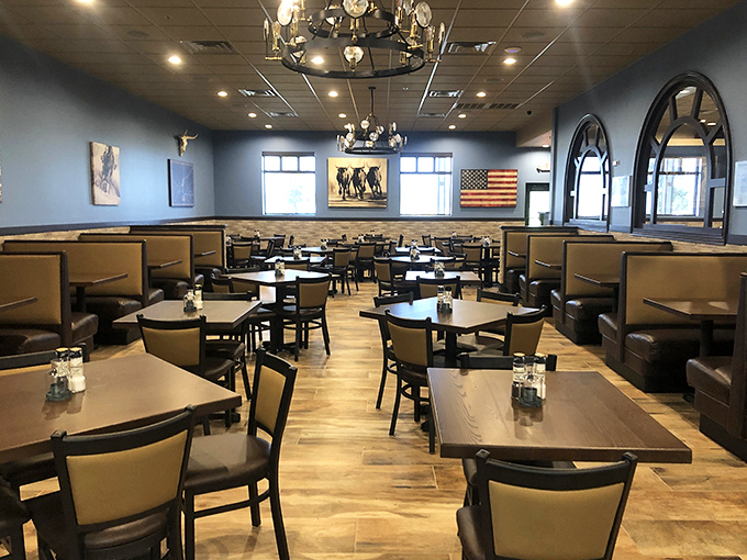 The dining room strikes that perfect balance between "nice enough for a special occasion" and "comfortable enough to actually enjoy your meal."