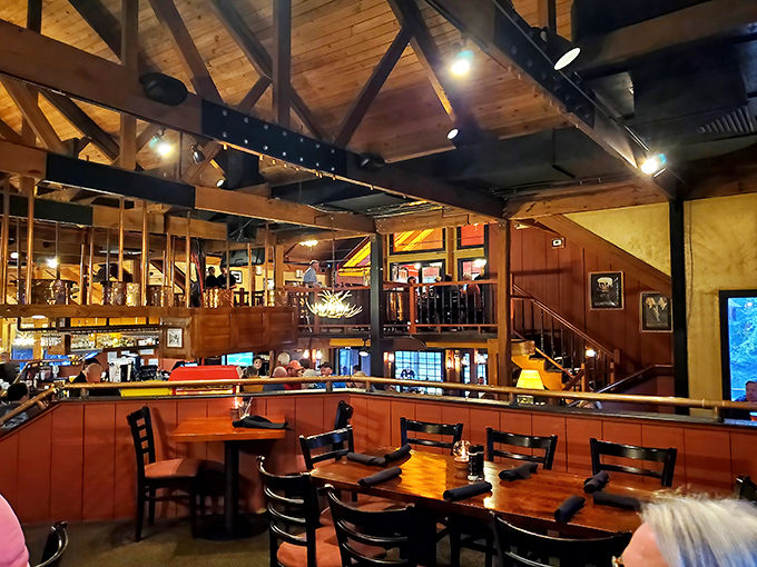 Exposed wooden beams and warm lighting create that perfect "I've discovered a hidden gem" atmosphere, where conversations flow as freely as the drinks.