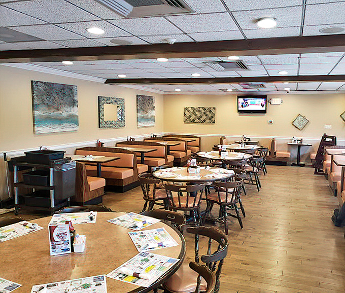 Inside, the perfect blend of nostalgia and comfort awaits. Those booths have witnessed countless conversations, celebrations, and first dates over steaming cups of coffee.