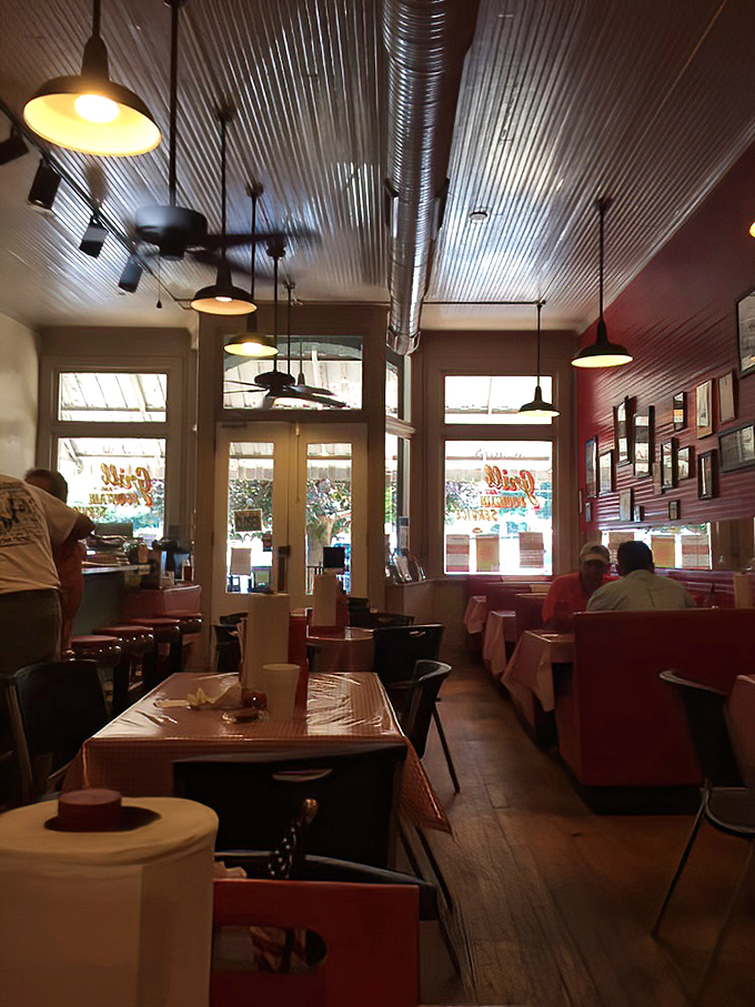 Step inside and time travel hasn't looked this delicious since 1955&mdash;tin ceiling, pendant lights, and conversations that flow as freely as the coffee.