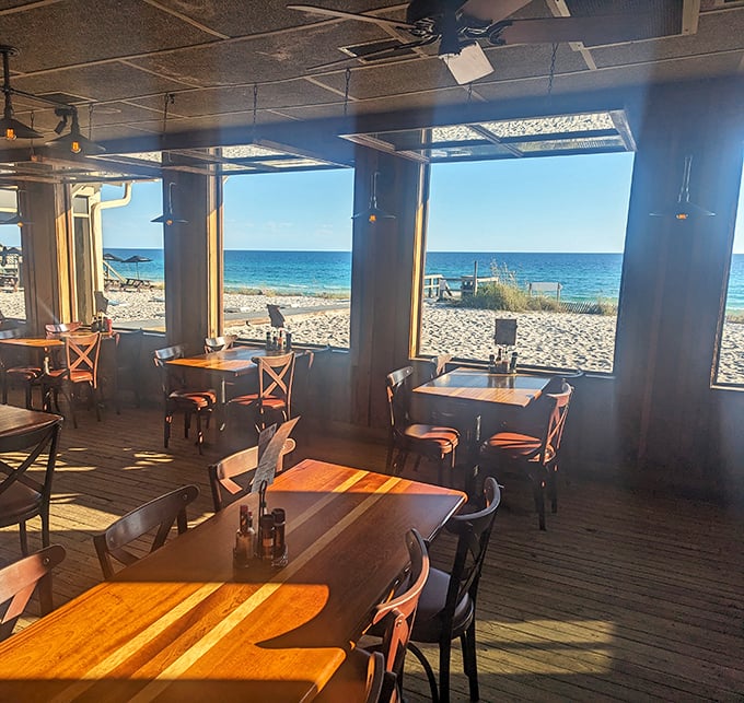 Ocean views that make you forget your name, let alone what you ordered. Dining with the Gulf of Mexico as your dinner companion.